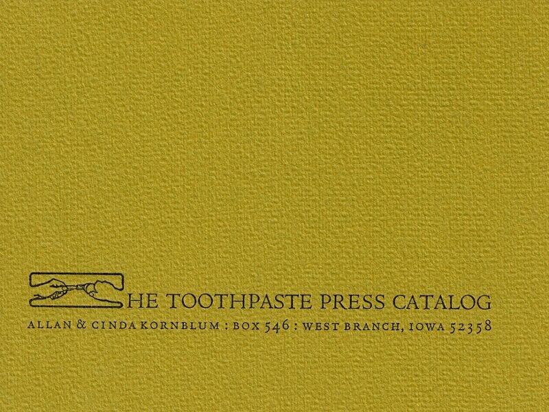 The Toothpaste Press catalog